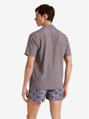Orlebar Brown Whitsun Mini Blue Maitan Shirt