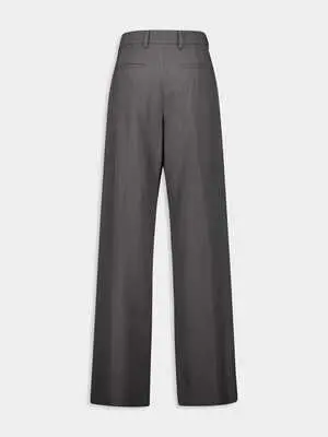 Valentino Garavani High-waist Straight Leg Wool Trousers