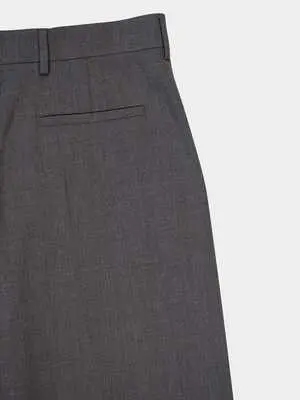 Valentino Garavani High-waist Straight Leg Wool Trousers