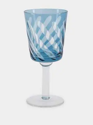 POLSPOTTEN Set Of 4 Tubular Wine Glasses