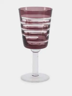 POLSPOTTEN Set Of 4 Tubular Wine Glasses