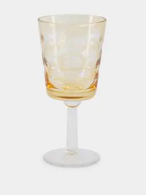 POLSPOTTEN Set Of 4 Tubular Wine Glasses