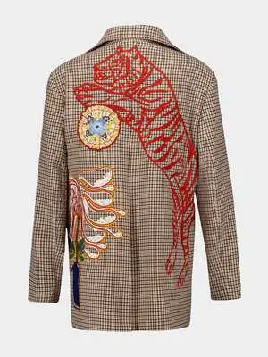PAULA Hazel Check Overcoat - Multicolour
