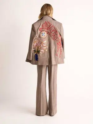 PAULA Hazel Check Overcoat - Multicolour
