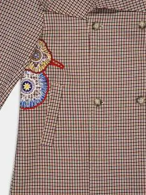 PAULA Hazel Check Overcoat - Multicolour
