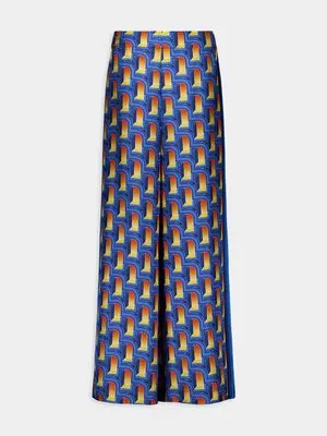 Casablanca Geometric Wide-leg Trousers - Multicolour