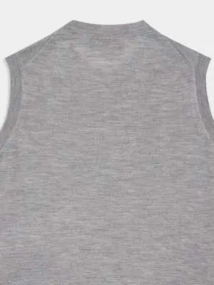 Gucci Mélange Cashmere Silk Sleeveless Knit Top