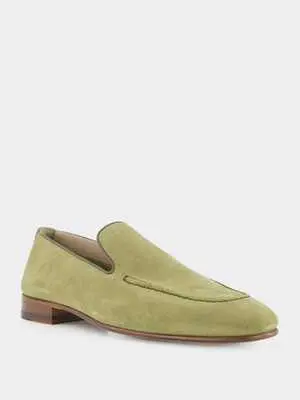 Manolo Blahnik Truro Suede Loafers - Grey