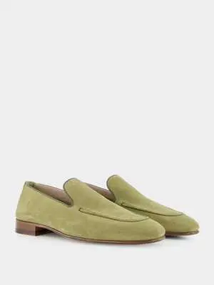 Manolo Blahnik Truro Suede Loafers - Grey