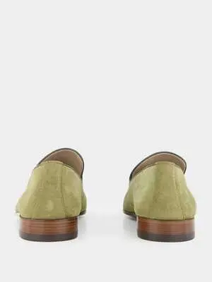 Manolo Blahnik Truro Suede Loafers - Grey