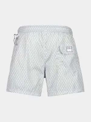 Fedeli Printed Swim Shorts - Multicolour