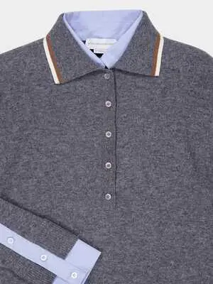 Stella McCartney Mélange Wool-cotton Polo