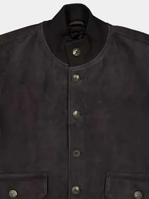 Frescobol Carioca Suede Bomber Jacket