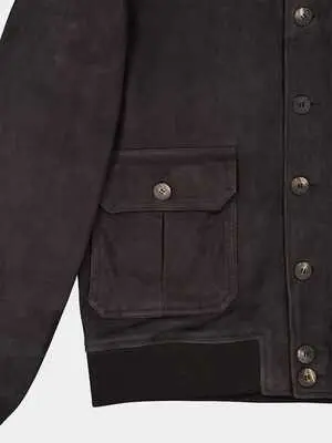 Frescobol Carioca Suede Bomber Jacket