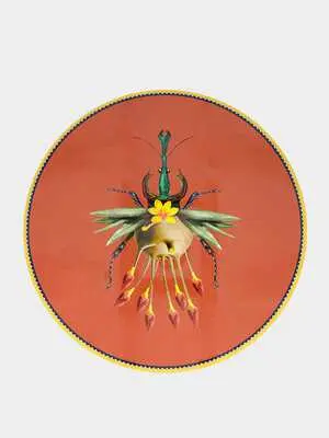 La DoubleJ Leafbug Round Placemat - Multicolour