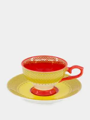POLSPOTTEN Grandma Coffee Cup Set Of 4 - Multicolour