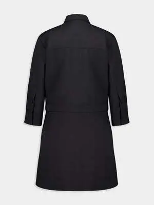Gucci Wool Mini Dress With Horsebit Detail