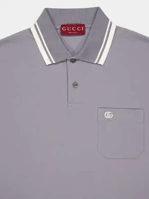 Gucci Light Cotton Polo Shirt With Web