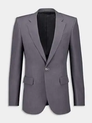 Givenchy Slim-fit Wool Jacket With 2g Clip