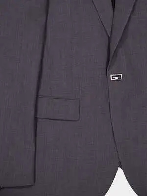 Givenchy Slim-fit Wool Jacket With 2g Clip