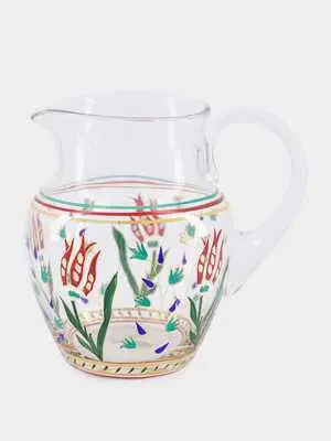 LOBMEYR Dkr 16 Persian Flowers No. 1 Water Pitcher