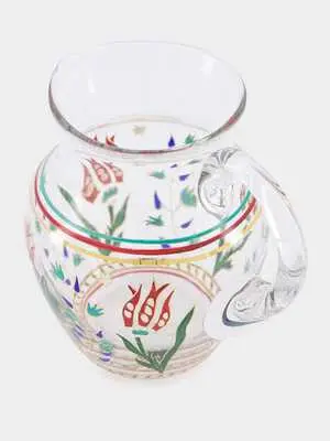 LOBMEYR Dkr 16 Persian Flowers No. 1 Water Pitcher