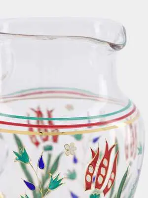 LOBMEYR Dkr 16 Persian Flowers No. 1 Water Pitcher