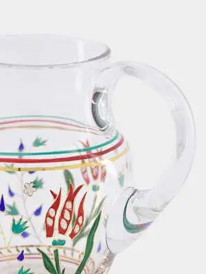 LOBMEYR Dkr 16 Persian Flowers No. 1 Water Pitcher