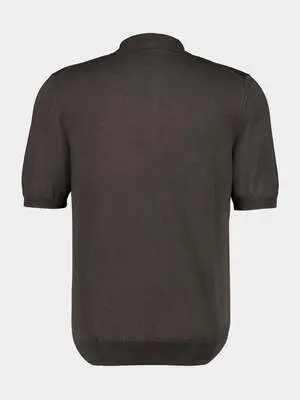 Boglioli Dark Regular Fit Cotton Polo - Grey