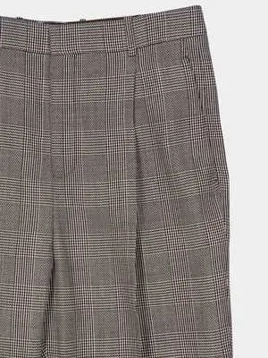 Saint Laurent Prince Of Wales Wool Pants