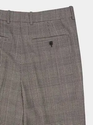 Saint Laurent Prince Of Wales Wool Pants