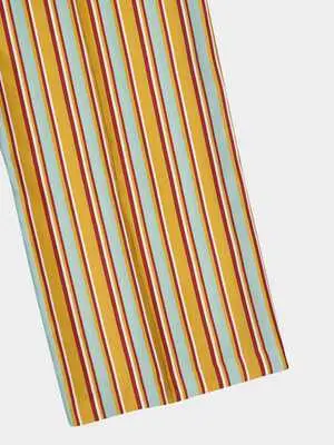 PAULA Multi Stripes Silk Twill Pants - Multicolour