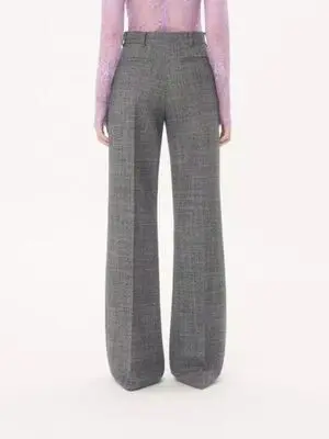 Valentino Garavani Wool Mouliné Palazzo Trousers