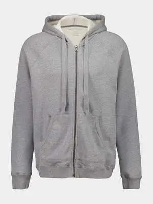 Majestic Filatures Organic Cotton Zipped Hooded Sweatshirt