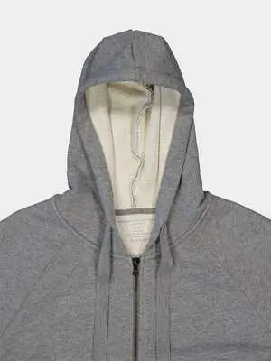 Majestic Filatures Organic Cotton Zipped Hooded Sweatshirt