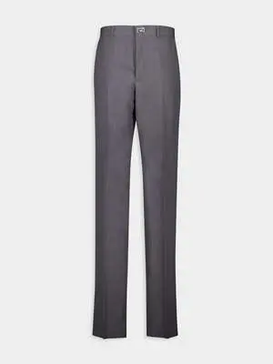 Givenchy Medium Slim-fit Wool Tailored Pants - Grey
