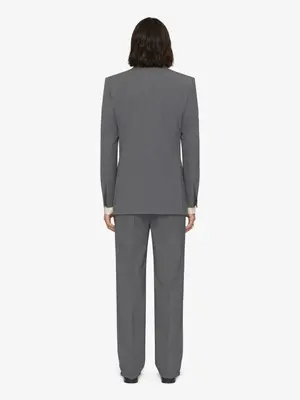 Givenchy Medium Slim-fit Wool Tailored Pants - Grey