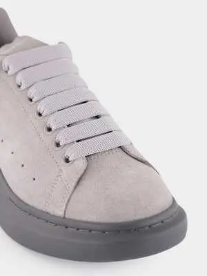 Alexander McQueen Oversized Suede Sneakers - Grey