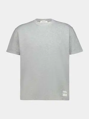 Givenchy Light Cotton T-shirt With Logo Patch - Grey