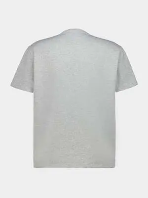 Givenchy Light Cotton T-shirt With Logo Patch - Grey