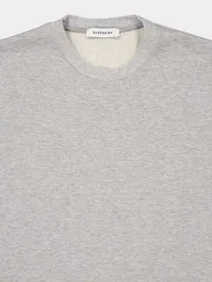 Givenchy Light Cotton T-shirt With Logo Patch - Grey