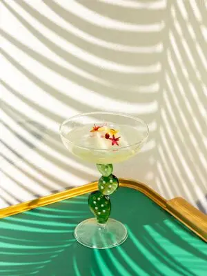 ICHENDORF MILANO Cactus Champagne Glass - Green