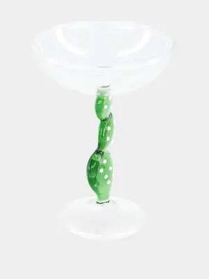 ICHENDORF MILANO Cactus Champagne Glass - Green