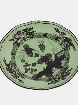 GINORI 1735 Oriente Italiano Bario Dessert Plate - Green