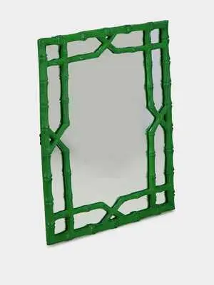 LES-OTTOMANS Bamboo-style Iron Mirror