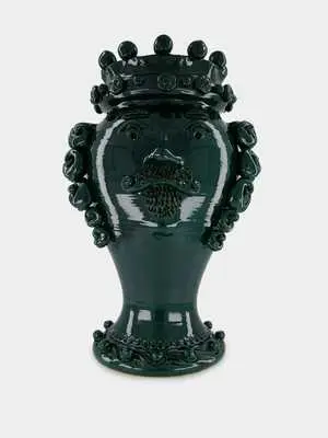 LES-OTTOMANS Sicilian Ceramic Head - Green