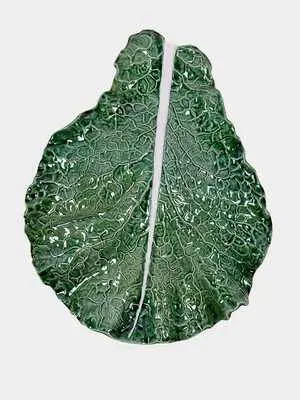 BORDALLO PINHEIRO Giant Cabbage Leaf Plate - Green