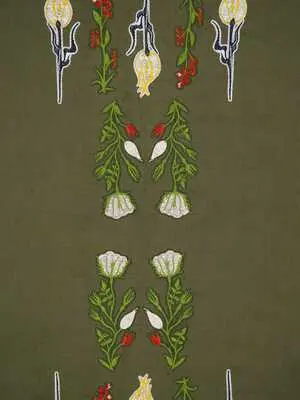 PAULA LIVING Belém Embroidered Linen Tablecloth