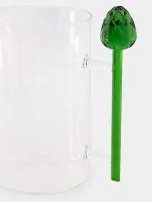 ICHENDORF MILANO Artichoke Glass Jug - Green
