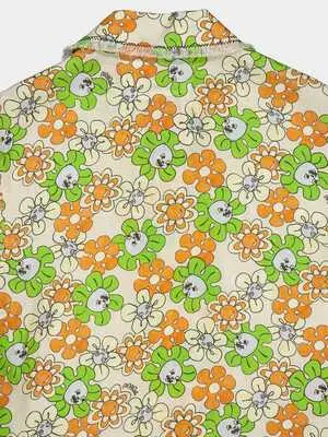 Marni Floral Linen Bowling Shirt - Green